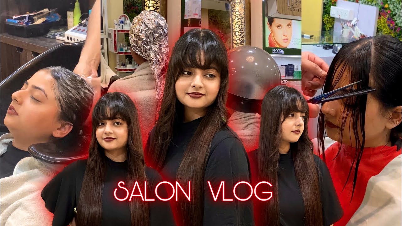 SALON VLOG | Self Care Routine | Hair Spa Day 🧖🏻‍♀️ + Hair MAKEOVER 💇🏻‍♀️ - YouTube