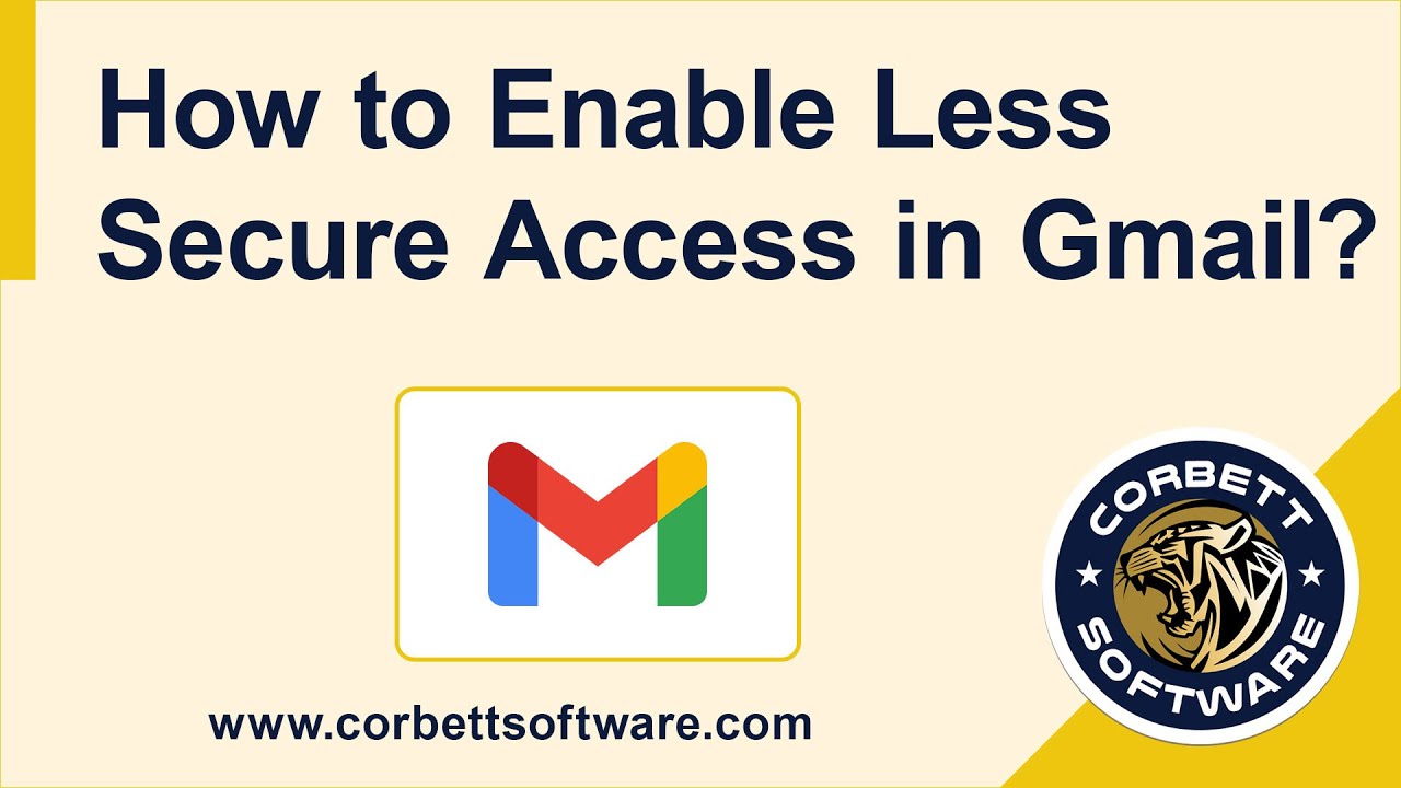 How To Enable Less Secure App Access In Gmail Account In 1 Minute By how-to-enable-less-secure-app-access-in-gmail-account-in-1-minute-by