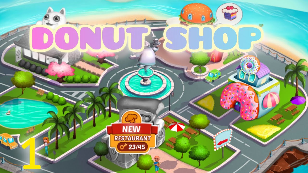 Donut Shop Game 🍩 | Selling Donuts & Shakes in Crazy Restaurants | Fun ...