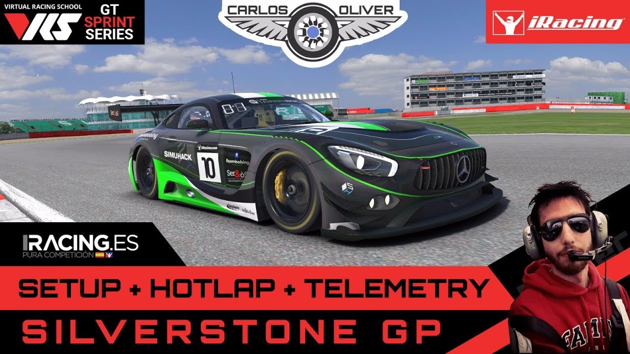 iRacing Hotlap @Silverstone | Mercedes GT3 | setup+telemetry 1:46,899 ...