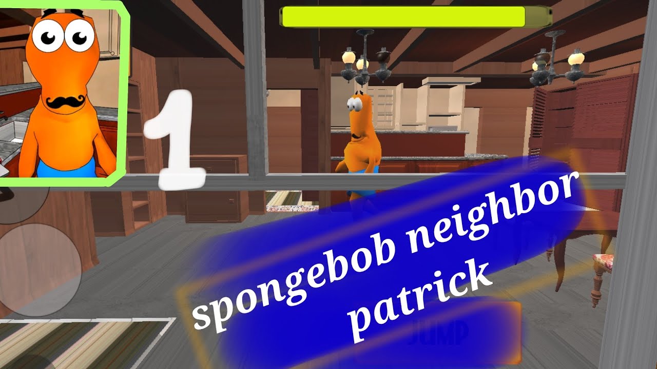 spongebob scary neighbor Patrick !! can i beat it ?! - YouTube