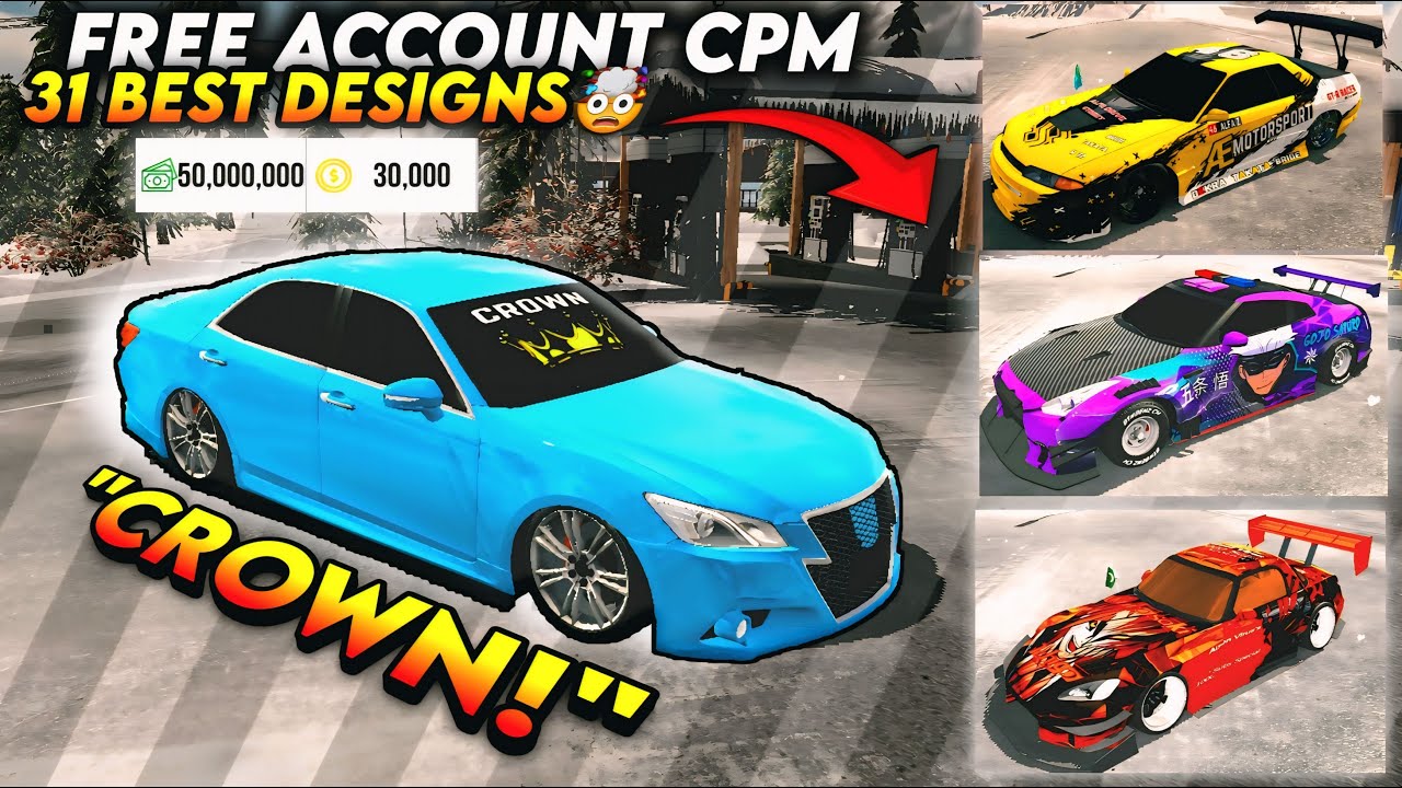 Free Cpm Acc🔥, 30 Designed Cars, Much More!!🤯 | RehansClips - YouTube