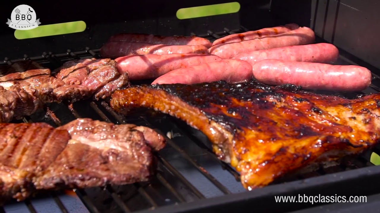 BARBACOA DE GAS CON GRILL BBQ CLASSICS 1857 - YouTube