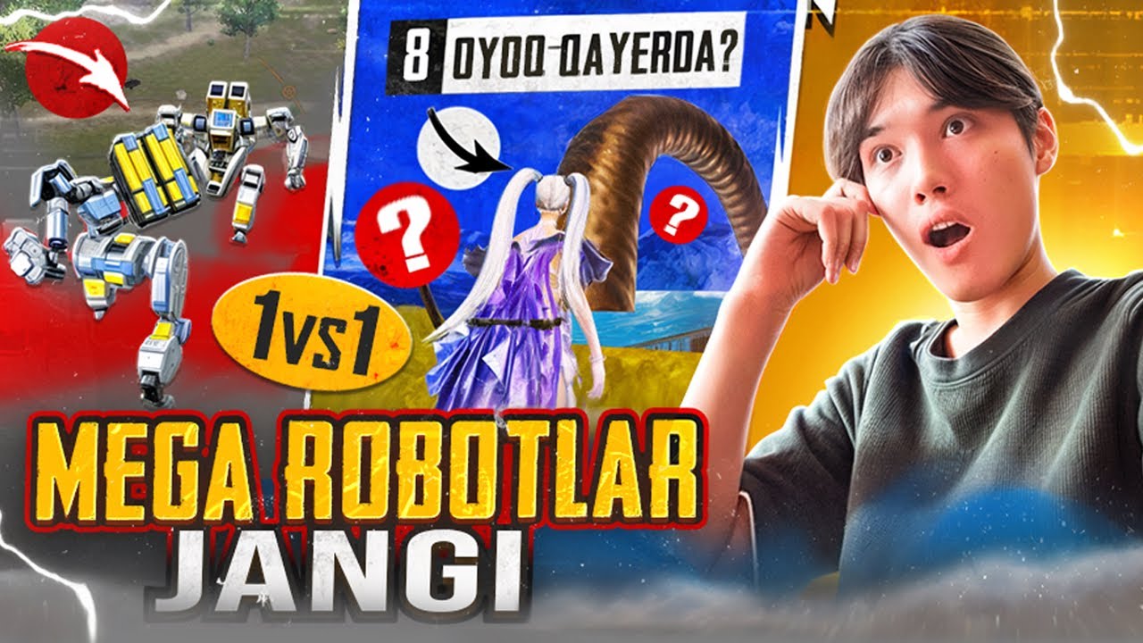 😳 AAA SAKIZ OYOQ - QAYERDA ? //🔥 ROBOTLAR JANGI - PUBG MOBILE !!! - YouTube
