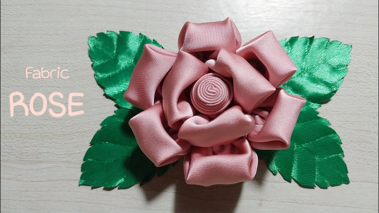 Amazing Roses🌹 | How to make beautiful fabric roses in just 8 minutes ...