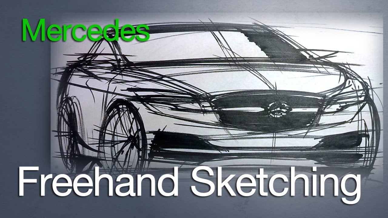 How to Sketch and Design - Mercedes Sketch - YouTube