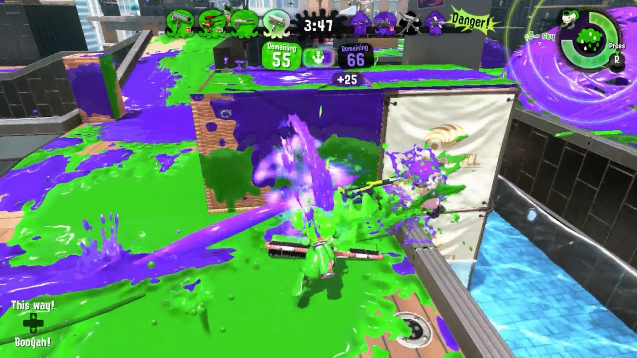 Splatoon 2: Mostly sticking to the edges of the Splat Zones [12(1)-4 ...