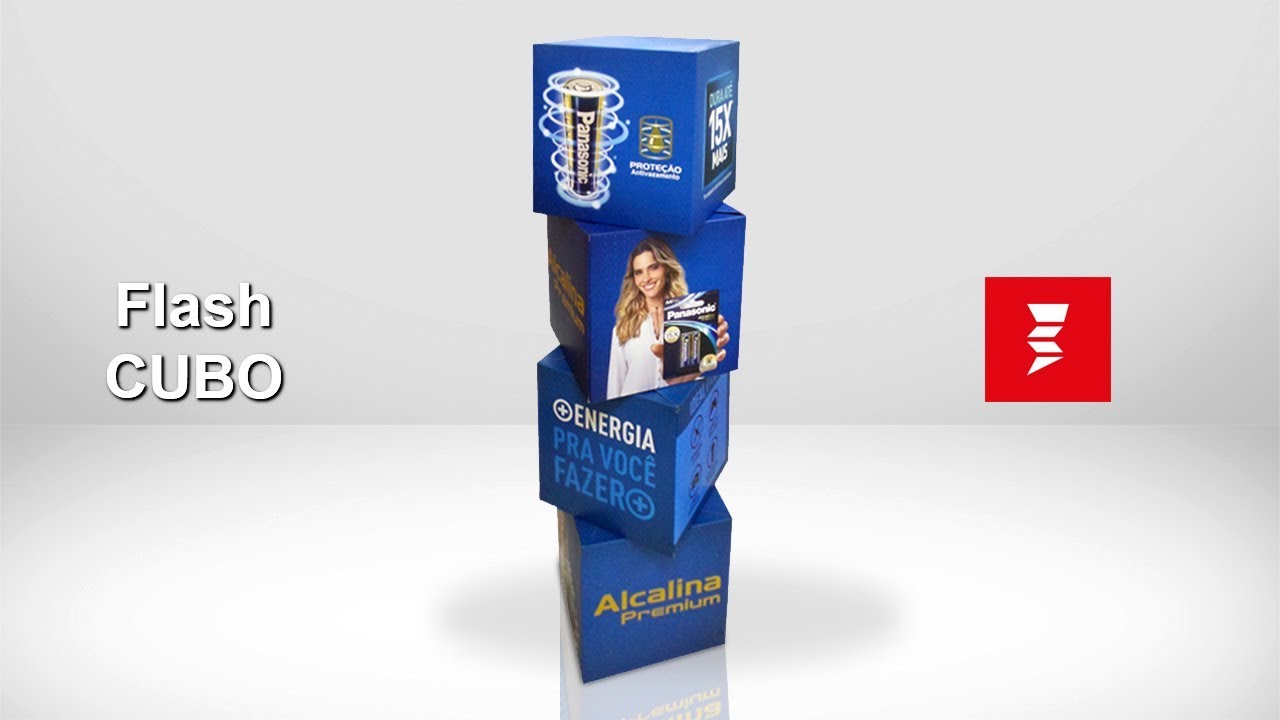 Flash CUBO Automático para PDV - YouTube