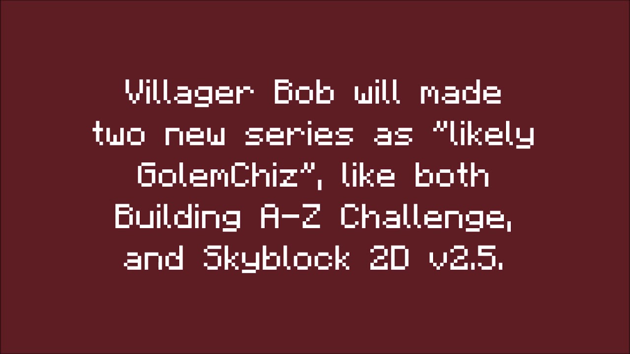 Updates about Villager Bob - new series in 2020? - YouTube