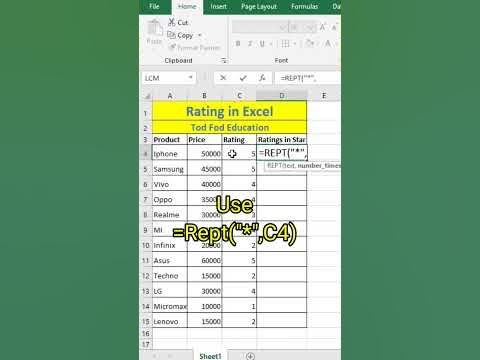 Rept Formula in Excel - Tips & Tricks from @todfodeducation - YouTube