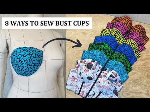 8 Ways on how to sew bust cups for corsets or bustiers (BEGINNERS GUIDE)