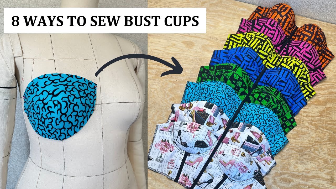 8 Ways on how to sew bust cups for corsets or bustiers (BEGINNERS GUIDE ...