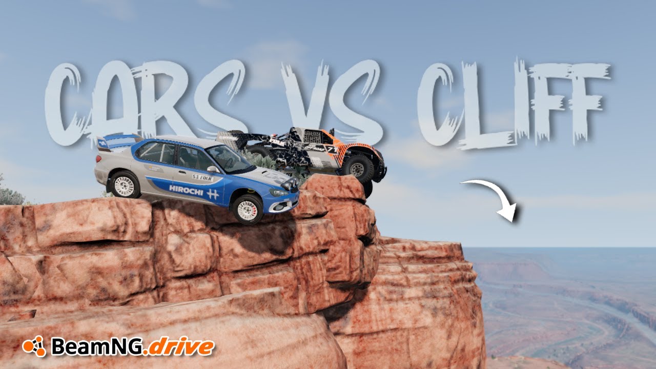 CLIFF DROPS #03 | SATISFYING CARS CRASHES | BeamNG Drive. - YouTube