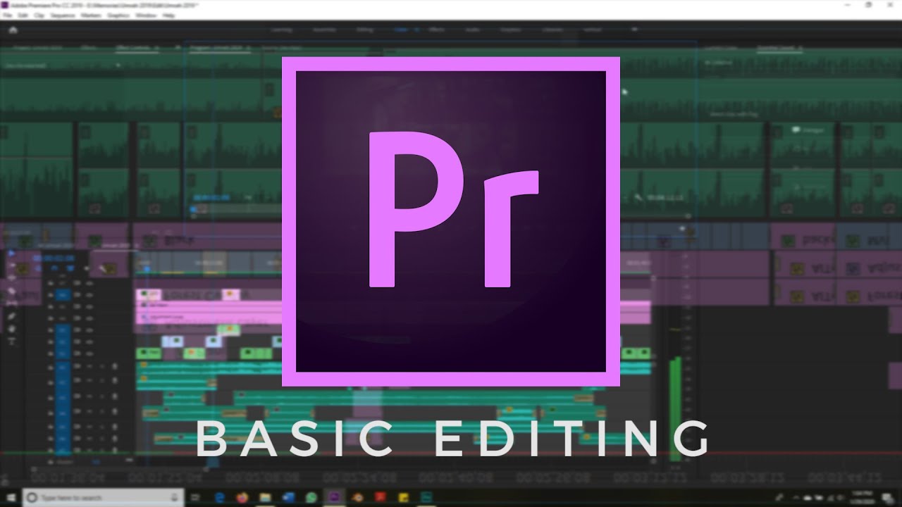 Dasar editing Adobe Premiere Pro CC 2019 - YouTube