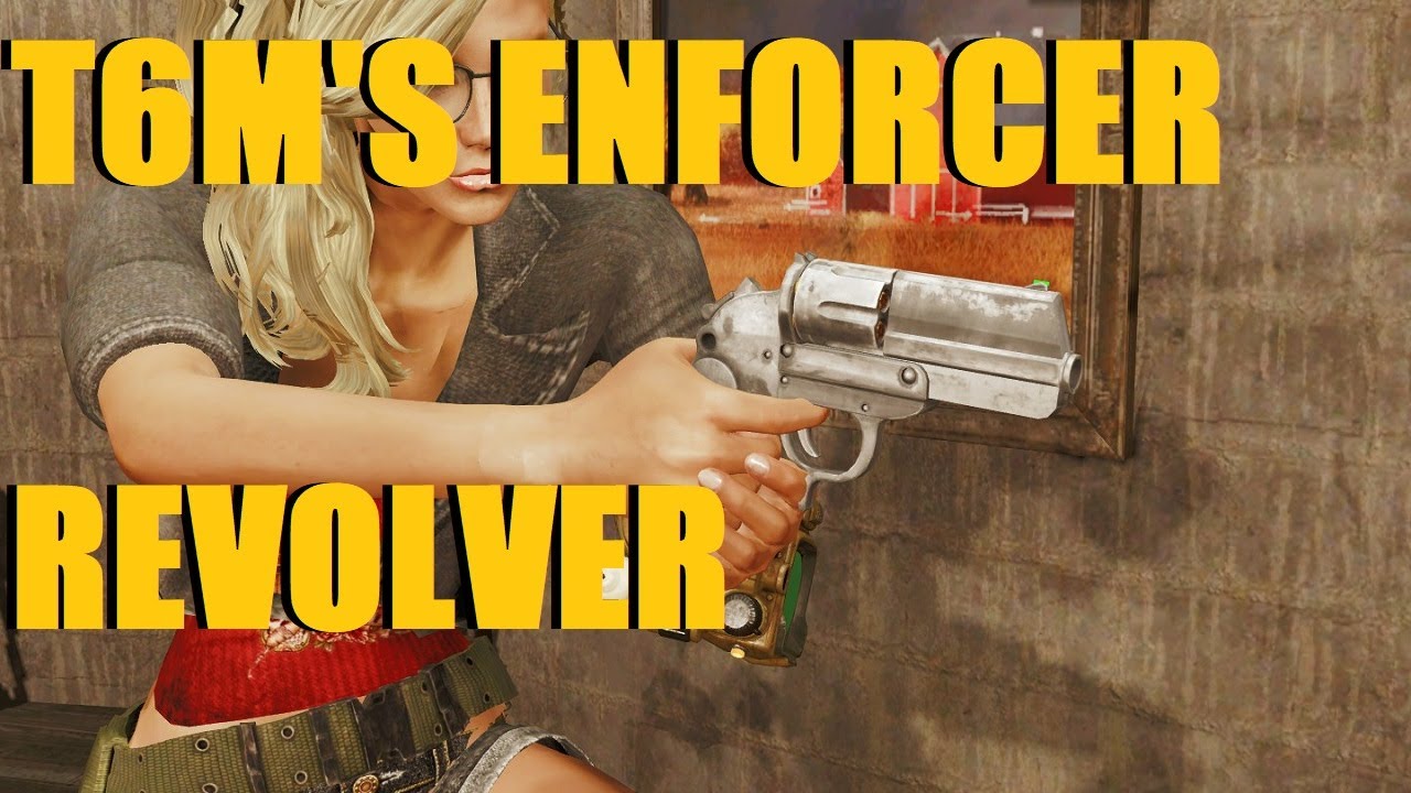 Fallout 4 Mod Review - T6M's Enforcer Revolver - YouTube