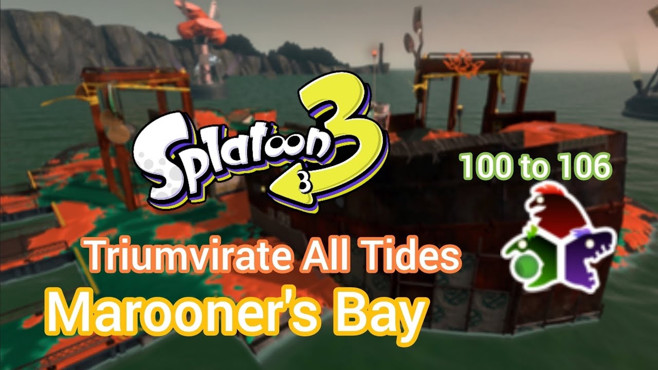 Splatoon 3 Salmon Run Triumvirate All Tides on Marooner's Bay - YouTube