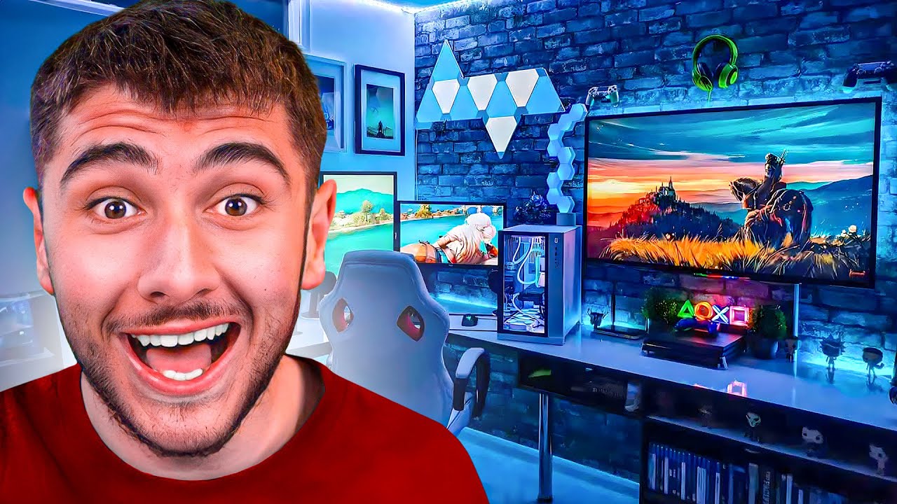 MY INSANE GAMING SET UP TOUR! - YouTube
