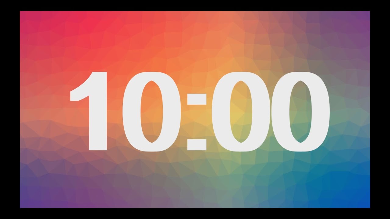 10 minute timer with alarm - countdown - YouTube