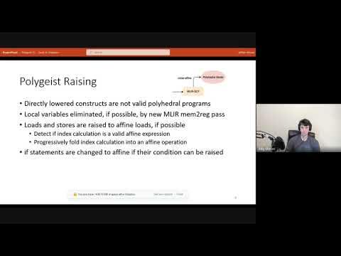 Polygeist: Affine C in MLIR [MLIR Open Design Meeting 02/11/2021] - YouTube