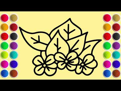 Relax and enjoy this satisfying sand painting of a cute flower | easy step by step tutorial