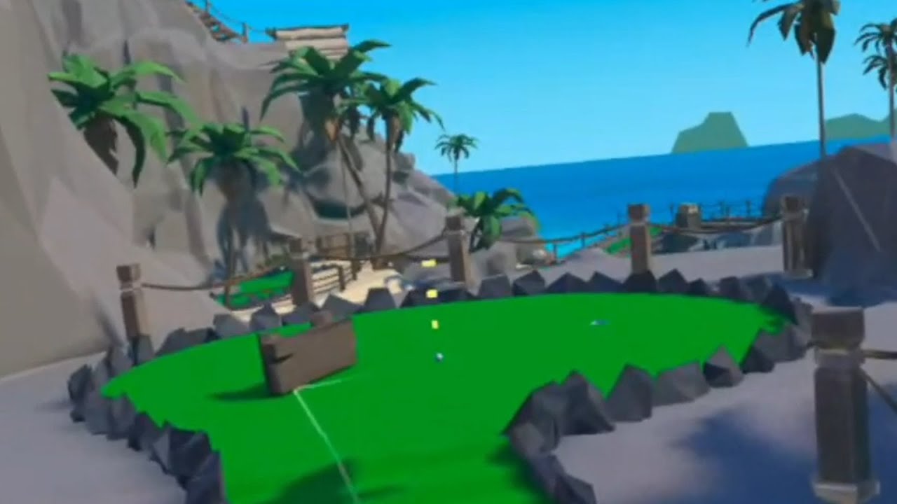 First Time Playing VR Mini Golf - YouTube