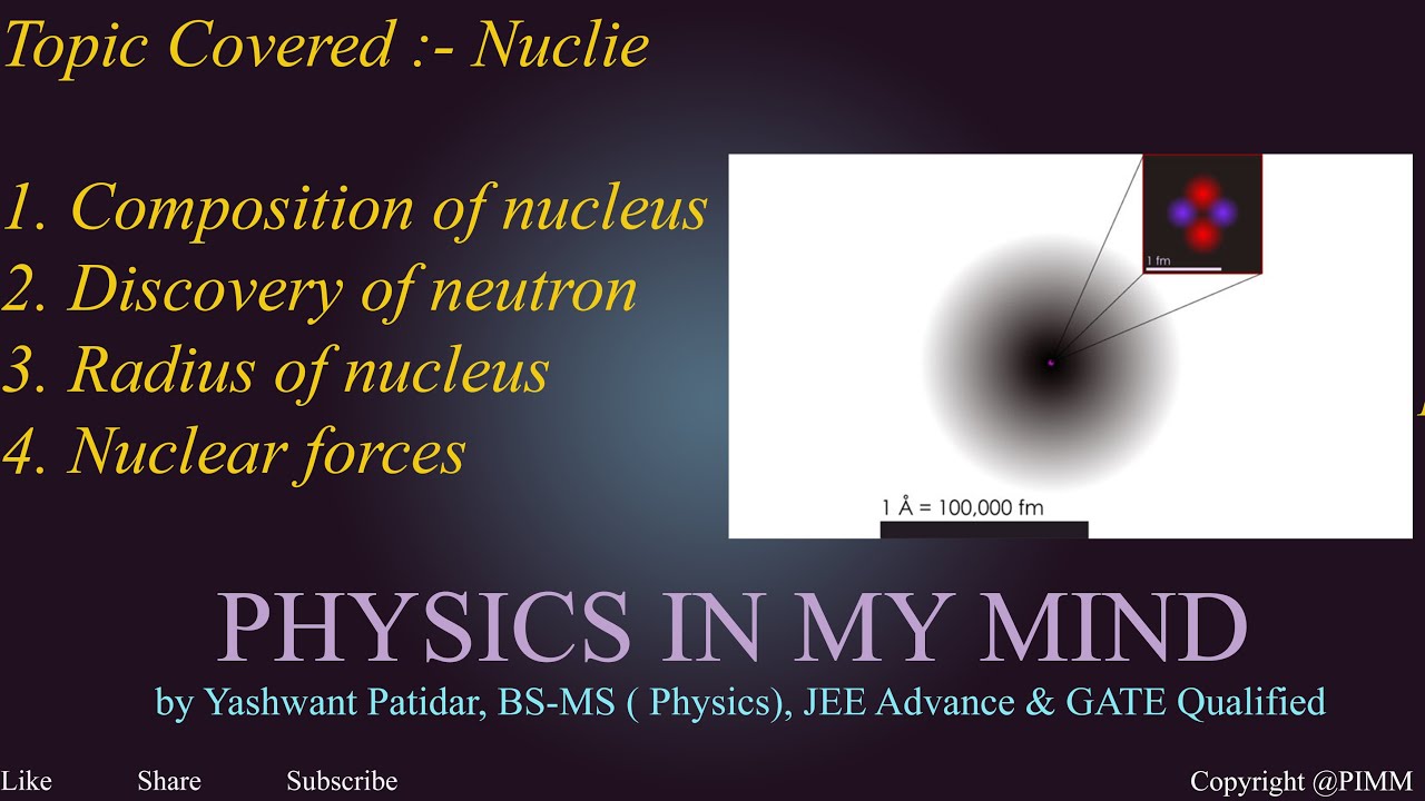Nucleus | Radius and density of Nucleus | Nuclear forces | JEE | NEET ...