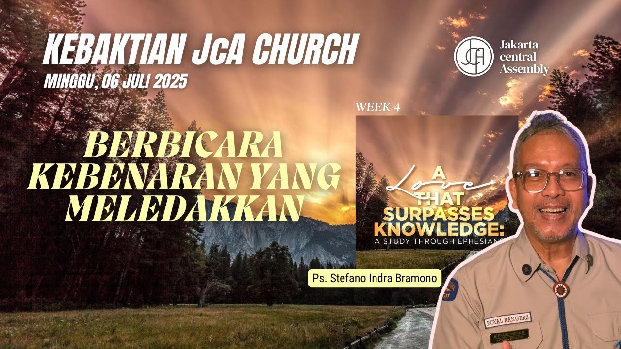 JcA church gsja - Kebaktian | Berbicara Kebenaran Yang Meledakkan | 06 Juli 2025 | - YouTube