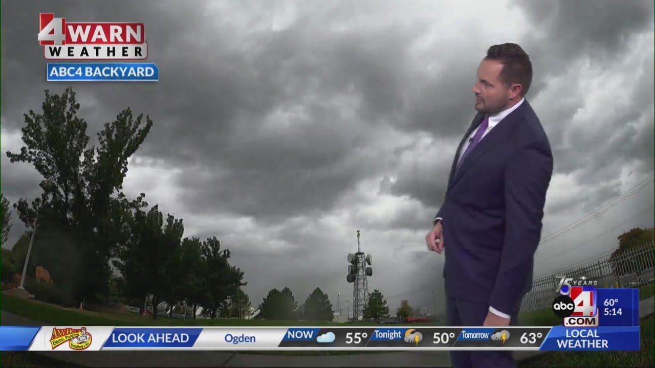 Timelapse of the slow-moving storm system travels across Utah - YouTube