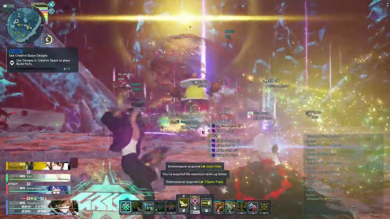 PSO2 NEW GENESIS Crimson Realm in Kvaris Lost Central - YouTube