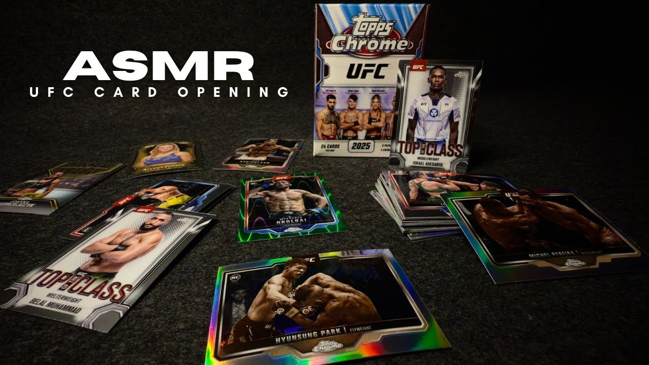 ASMR Unboxing: 2025 UFC Cards 🔥 Whispered Pulls, Textures & Collector ...