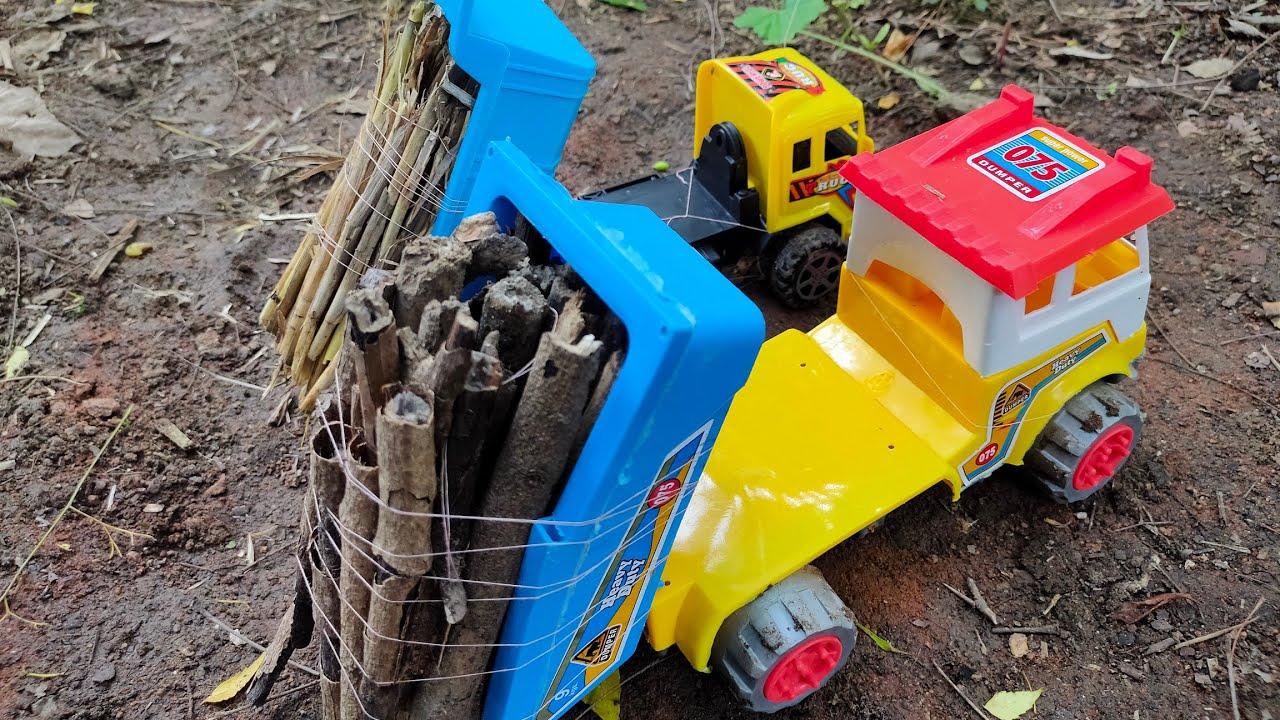 Truck heavy loaded in wood | Toyz Ology | kids toys - YouTube