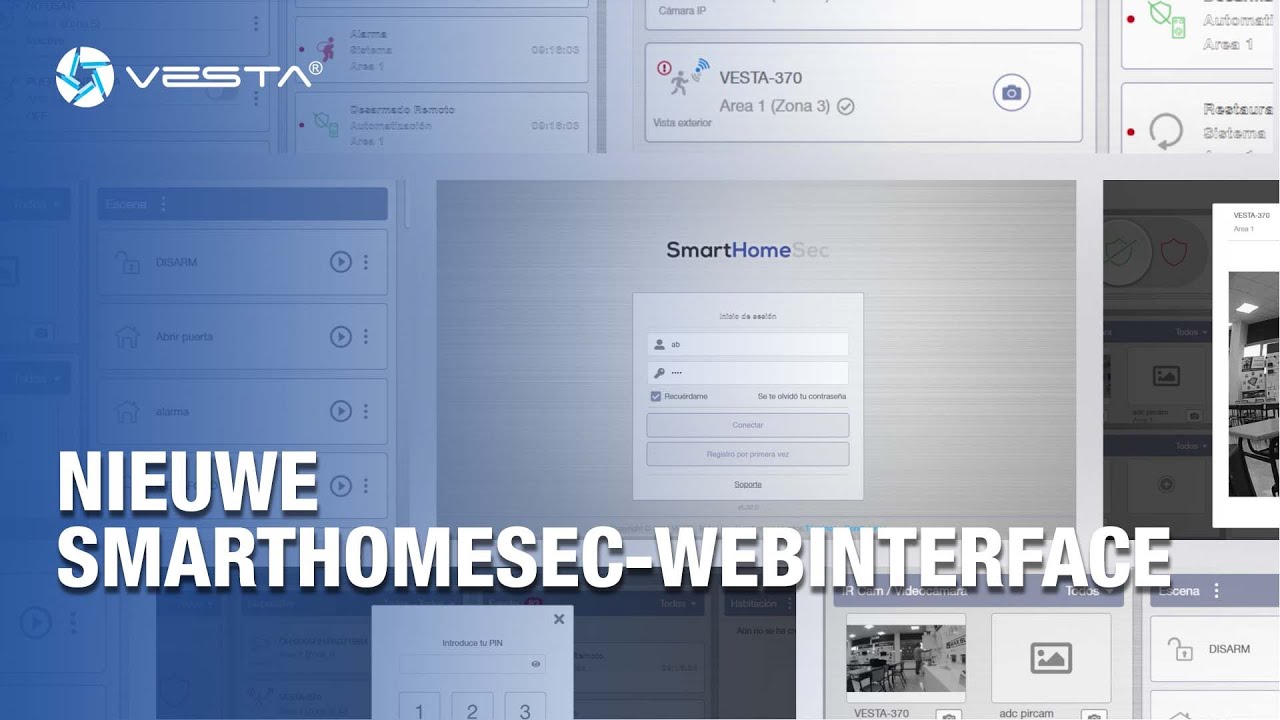 Nieuwe SmartHomeSec-webinterface | By Demes - YouTube