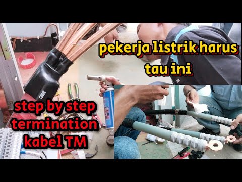Cara terminasi kabel listrik TM (tegangan menengah) 20 kv - YouTube