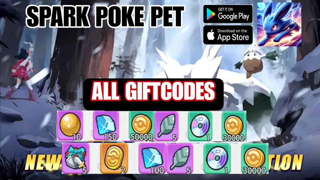 Spark Poke Pet & All 7 Giftcodes | 7 Free Codes Spark Poke Pet🎁🎁 - How to Redeem - YouTube