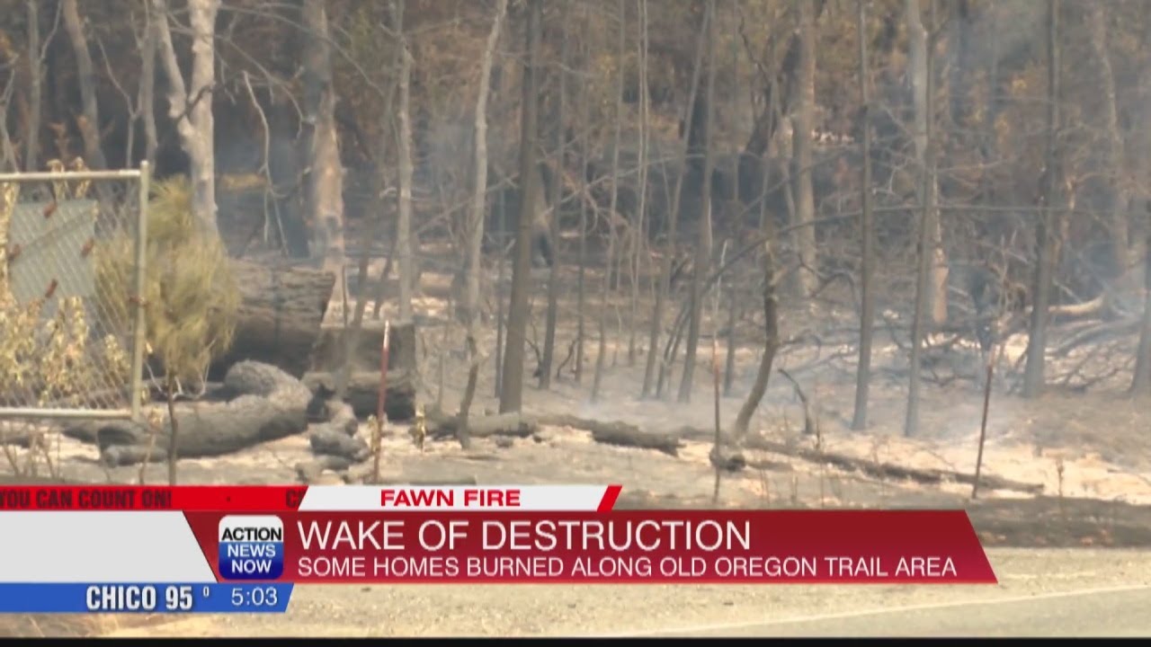 Redding residents hoping for the best as Fawn Fire continues to burn ...