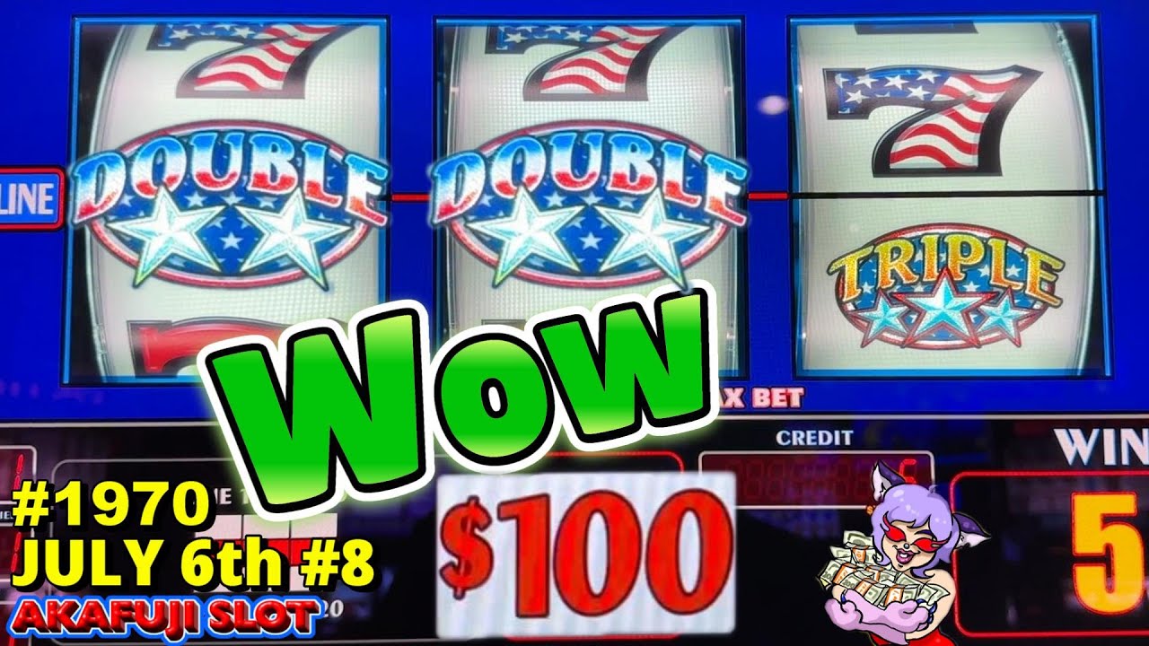 $100 Slot Machine - Triple Double Stars Jackpot Han Pay 3 Reel at ...