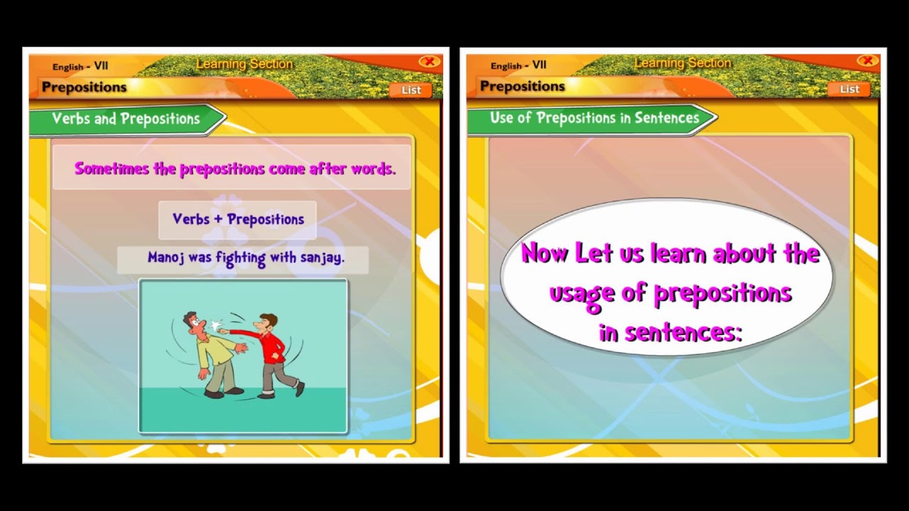 Prepositions | English | Grammar | Seventh - YouTube