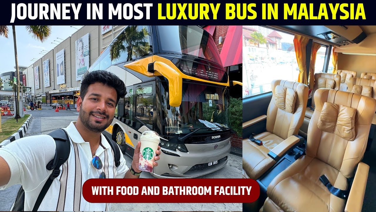 FIRST CLASS of most Luxurious BUS service in Malaysia || Aeroline bus ...