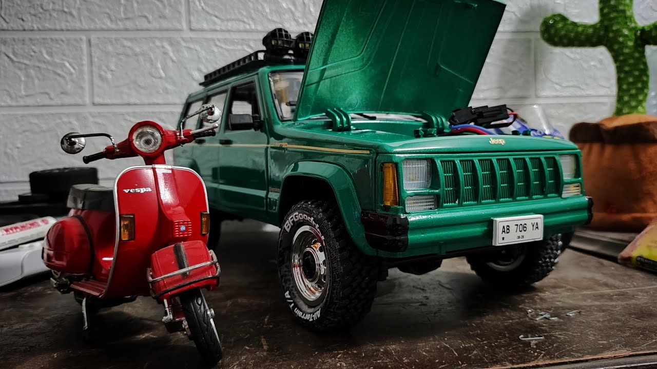 rc mn78 cherokee xj painting - YouTube