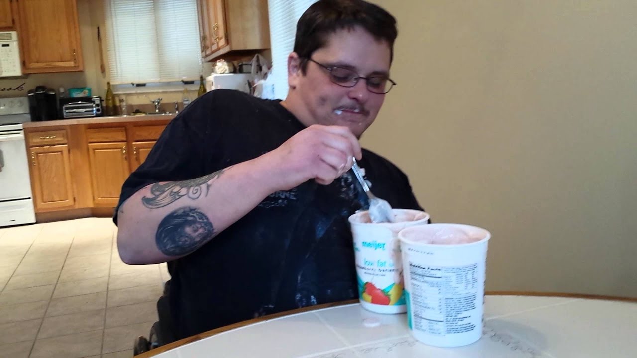 4 lb yogurt challenge - YouTube