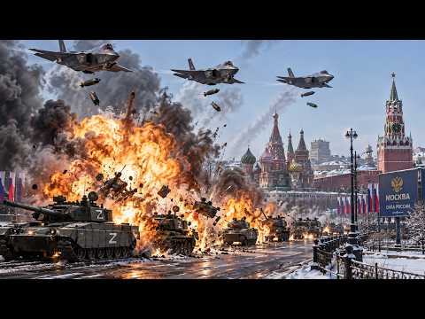 Look at this! A Russian armored tank convoy was blown up in the Moscow region. What will happen?