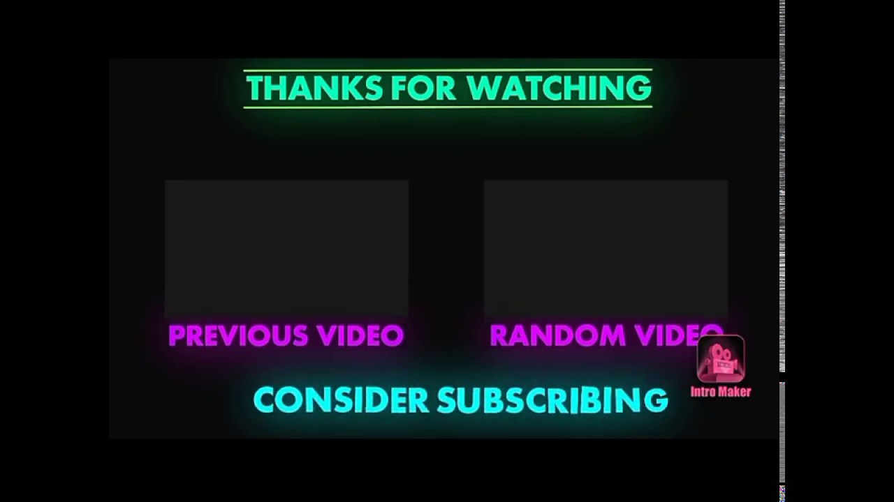 My outro for my vlog - YouTube