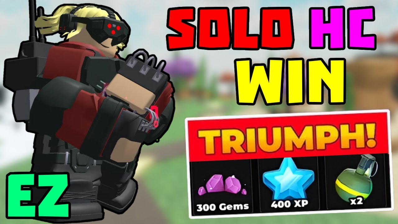 SOLO Hardcore Triumph with New Hacker + Full Guide | TDS Tower Defense ...