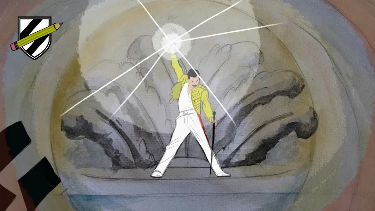 Freddie Mercury, 2D Animated Tribute - YouTube