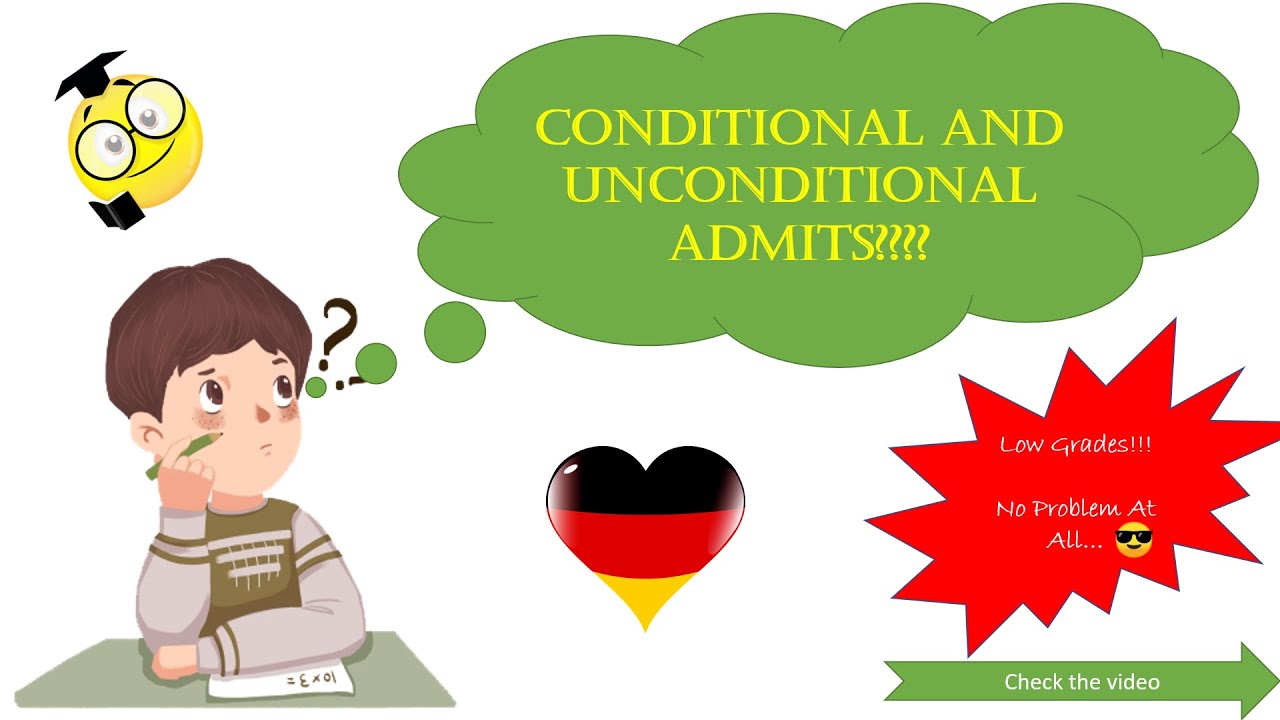 Conditional and Unconditional admits | How to apply in a German public ...