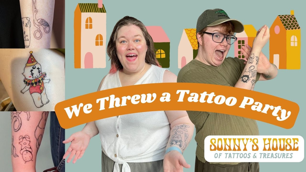 WE THREW A TATTOO PARTY | Silly Little Weekend Vlog - YouTube