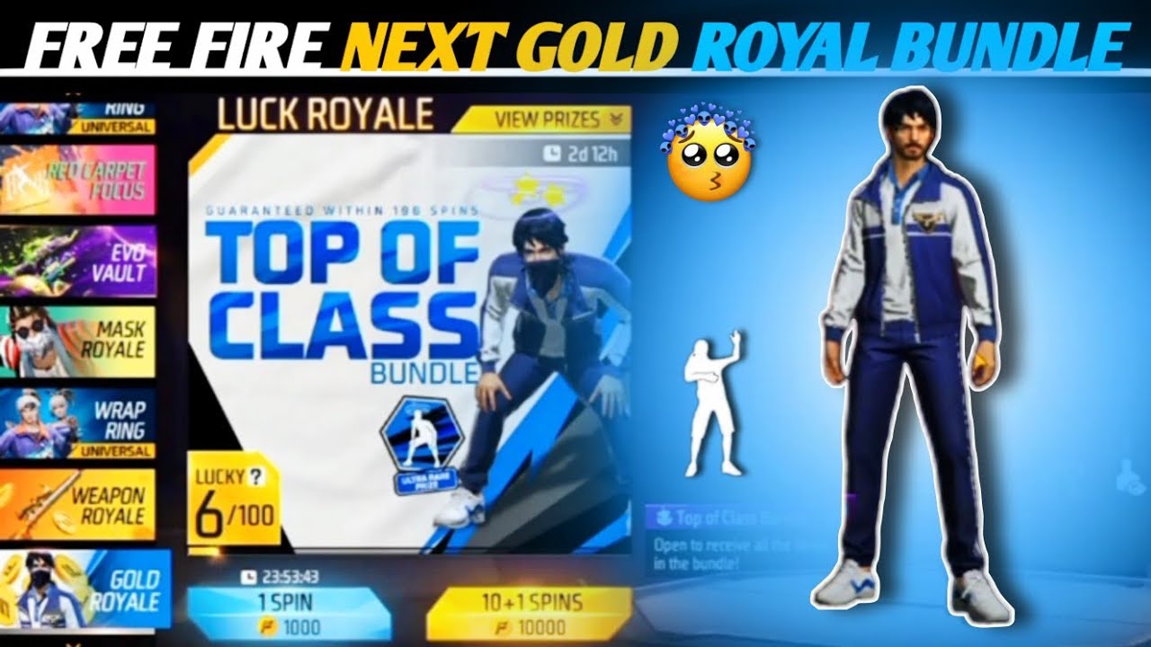 Free Fire Next Gold Royal Bundle 🤩 | Free Fire Gold Royal Bundle | Free ...