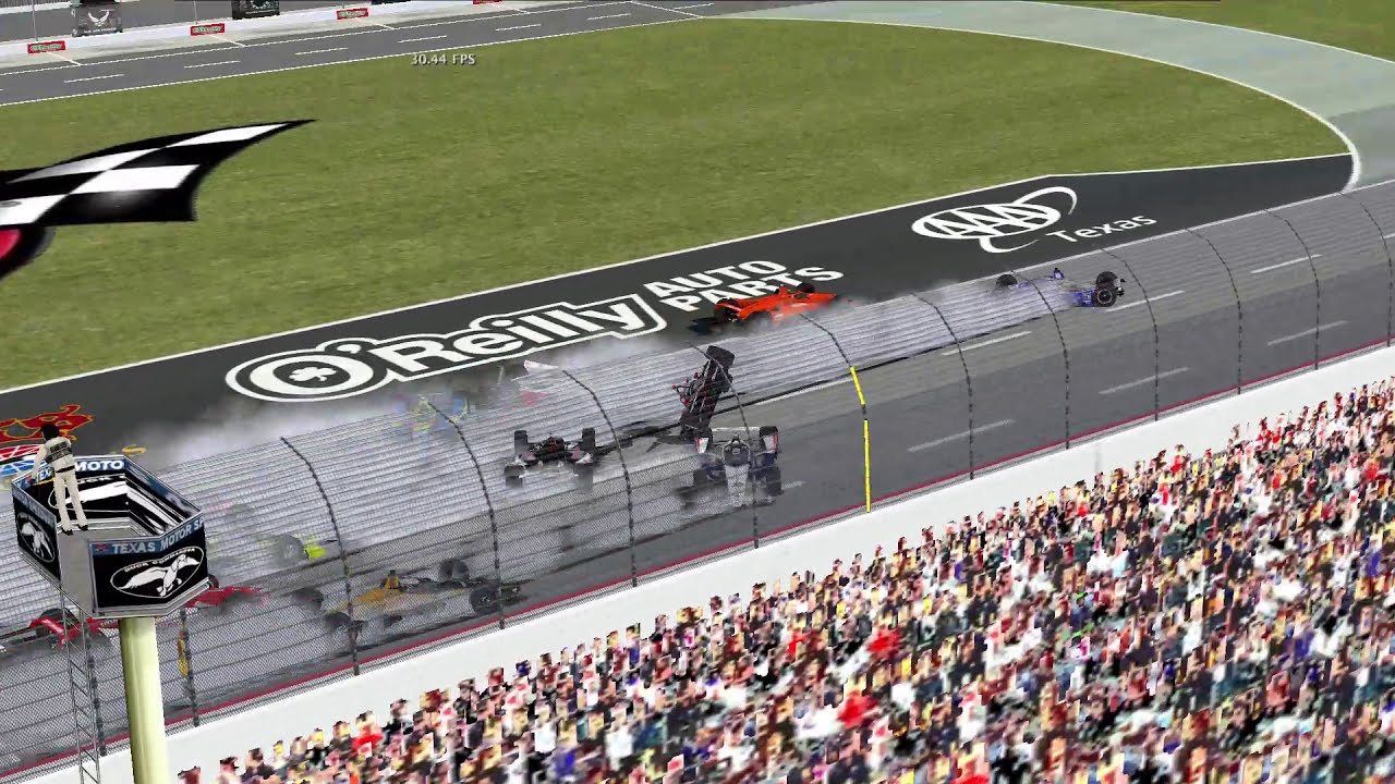 NR2003 | 2020 IndyCar Texas flip - YouTube