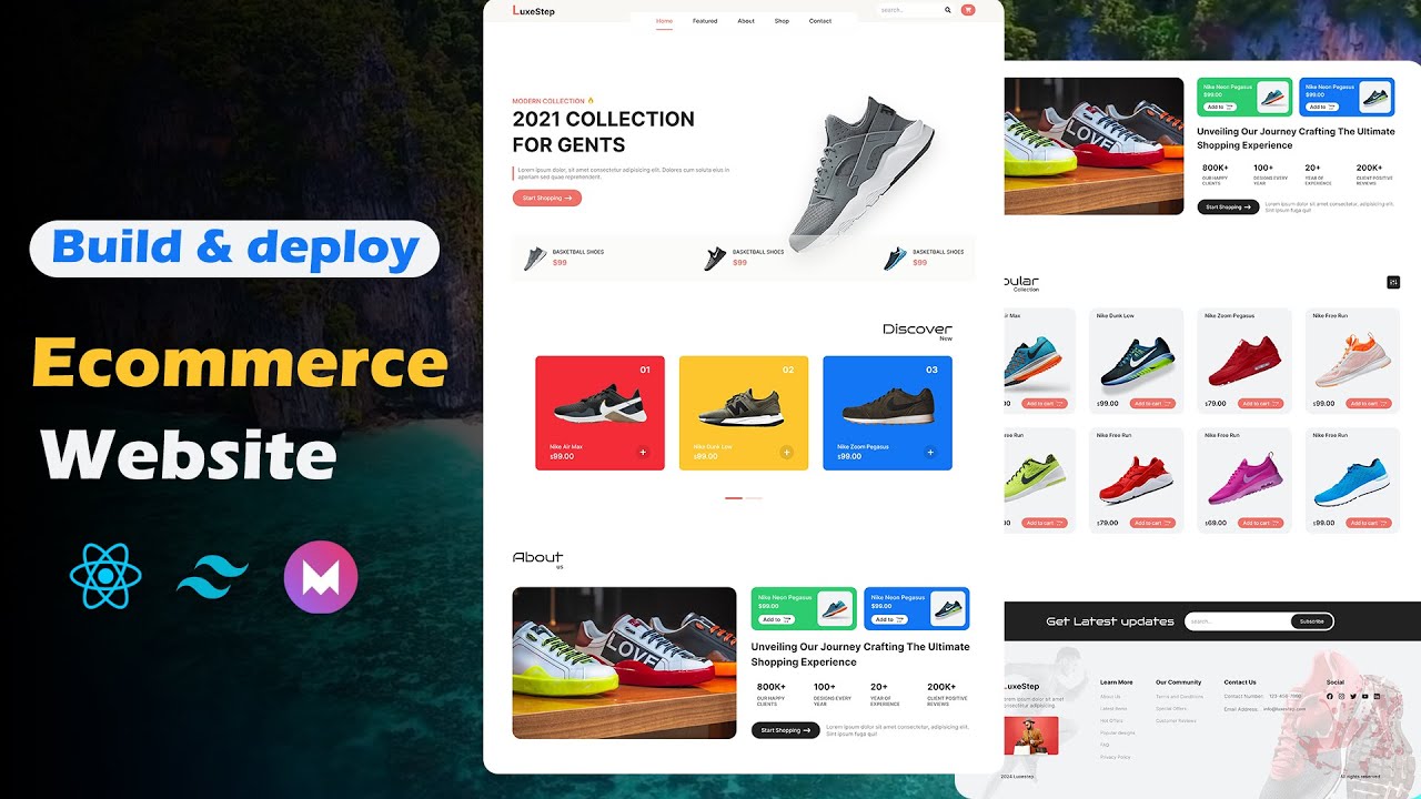 React Js Ecommerce Website Using React Js And Tailwind Css Build And 5911