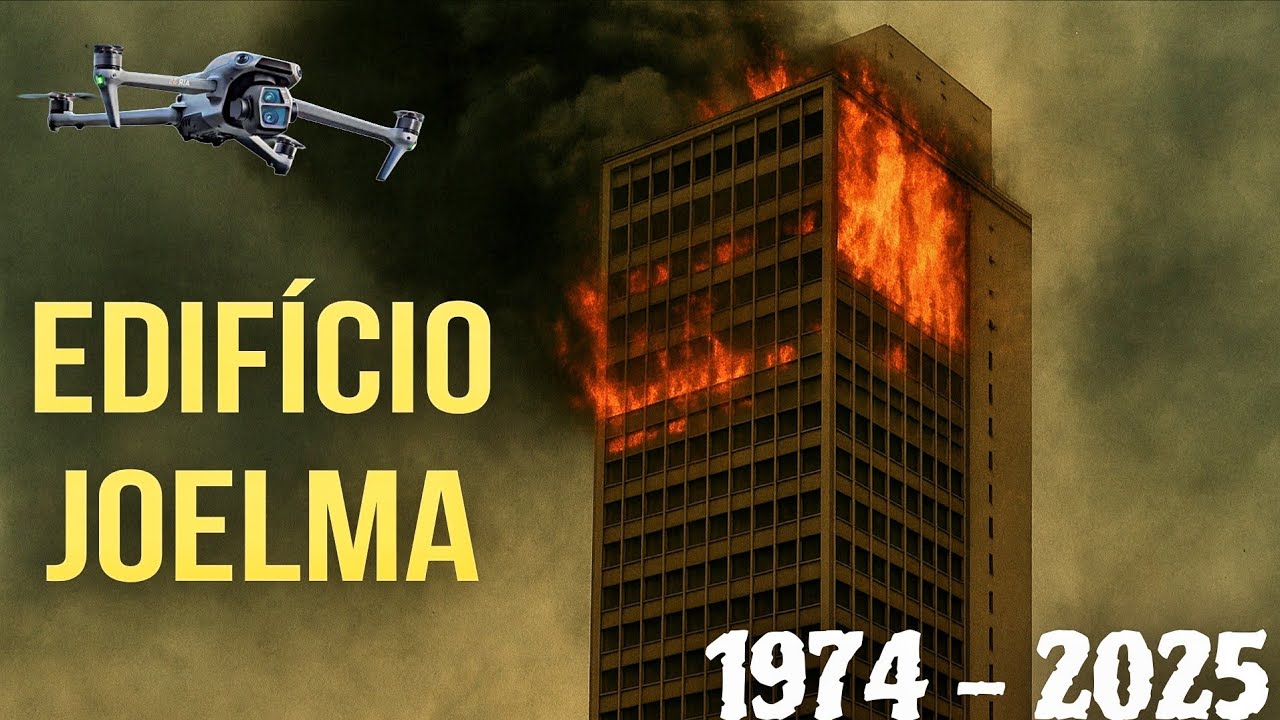 EDIFÍCIO JOELMA / Tragédia de 1974 - 50 anos depois visto com Drone ...